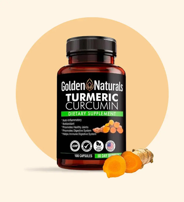 Turmeric Curcumin Vitamins (100 capsules) – Golden Naturals: Organic ...