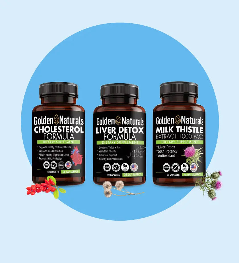 Bundle de Salud Cardiovascular y Hepática – Golden Naturals: Organic ...